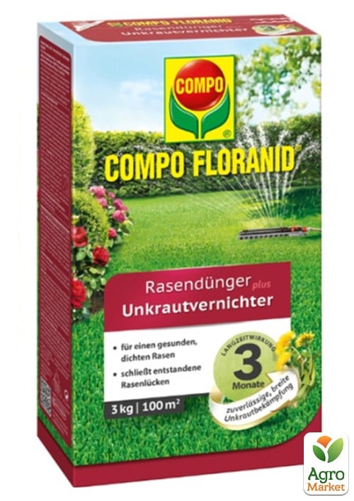Тверде добриво для газонів проти бур'янів COMPO 3кг (3310) купити ...